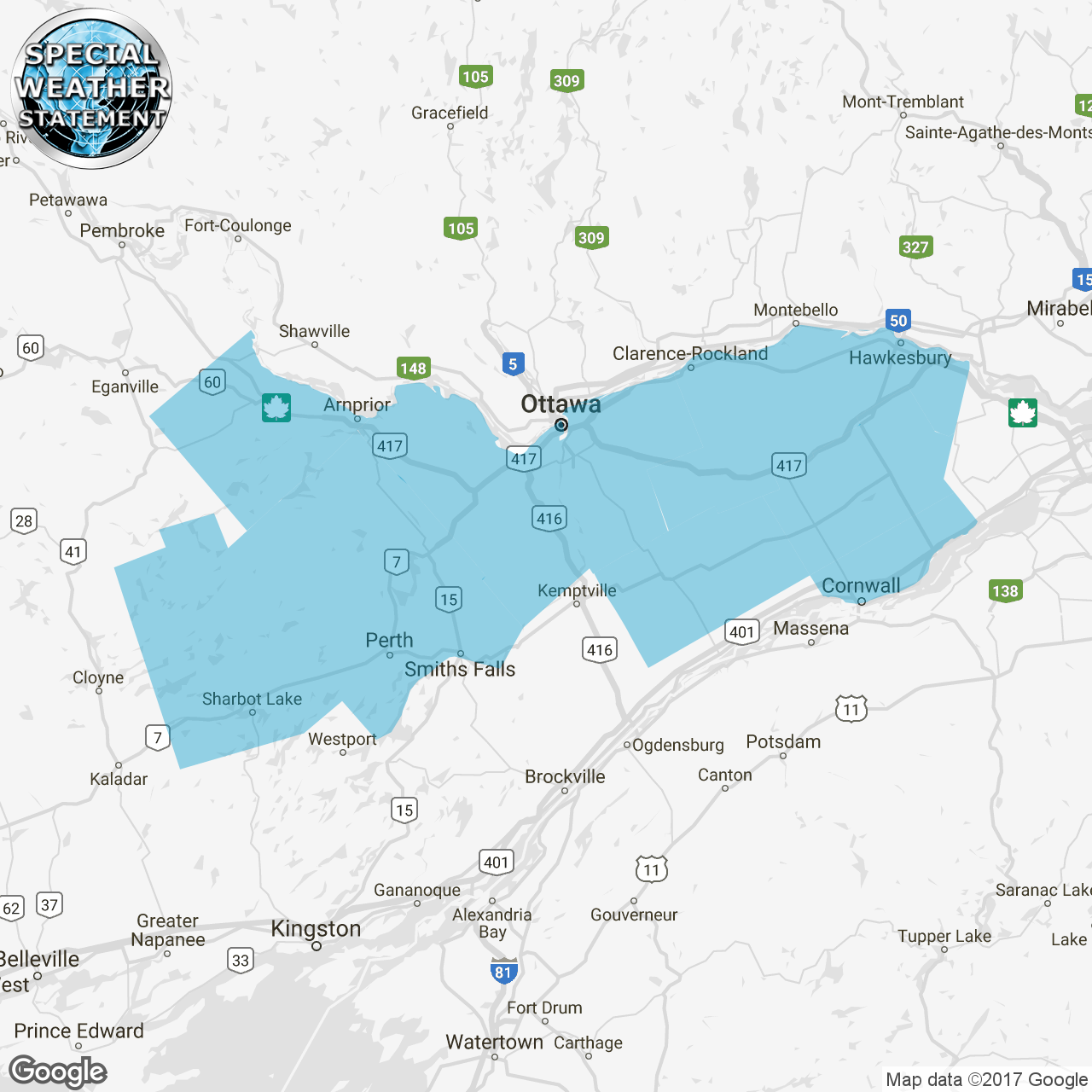 Special Weather Statement Issued