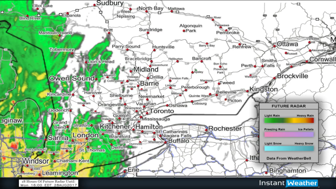 Future Radar + Current Radar + Future Max Wind Gusts From Our ...