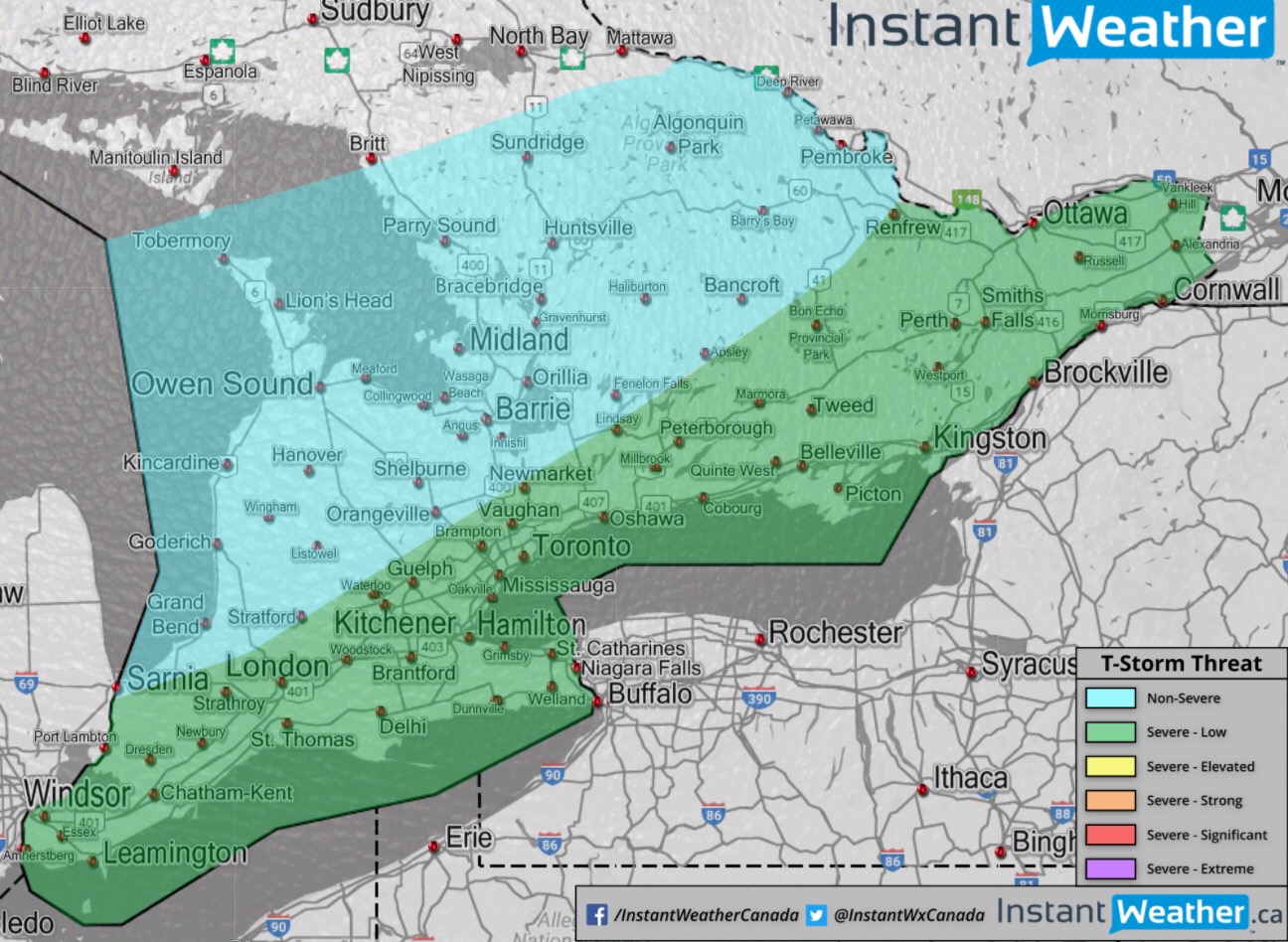 Mainly Non-Severe Storms With Low Risk of Severe In Isolated Locations ...