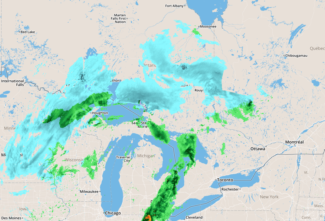 Rain & some mixing + flurries possible tomorrow morning in isolated ...