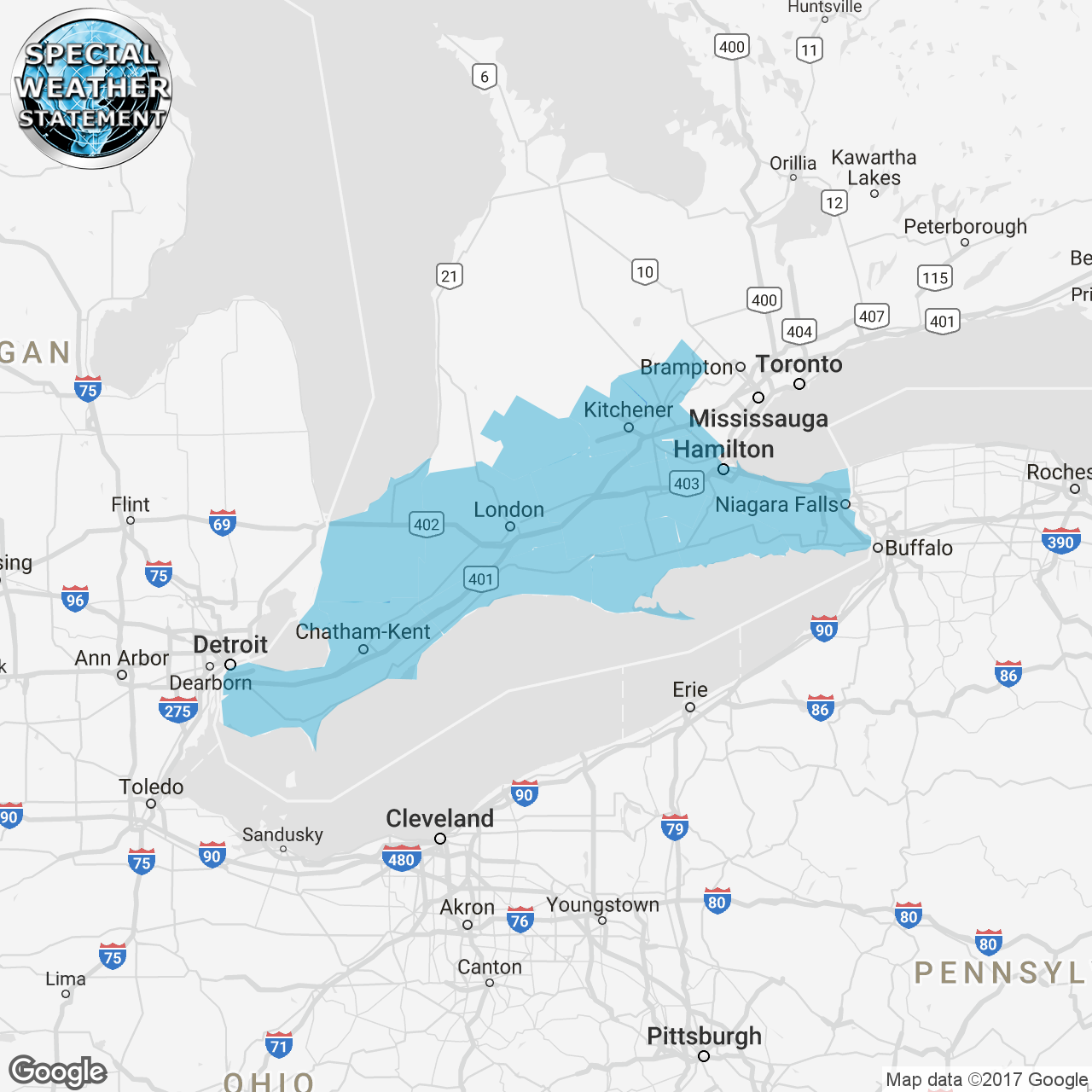 Special Weather Statement Issued