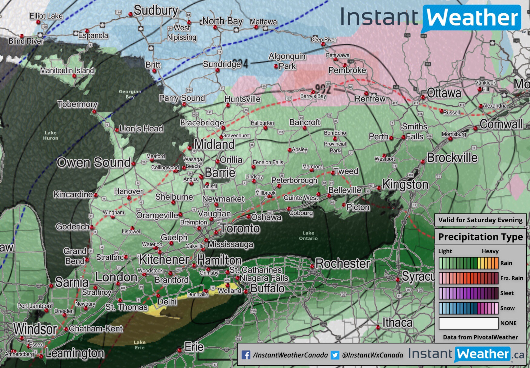 Winter Storm to Impact Cental and Eastern Ontario This Weekend