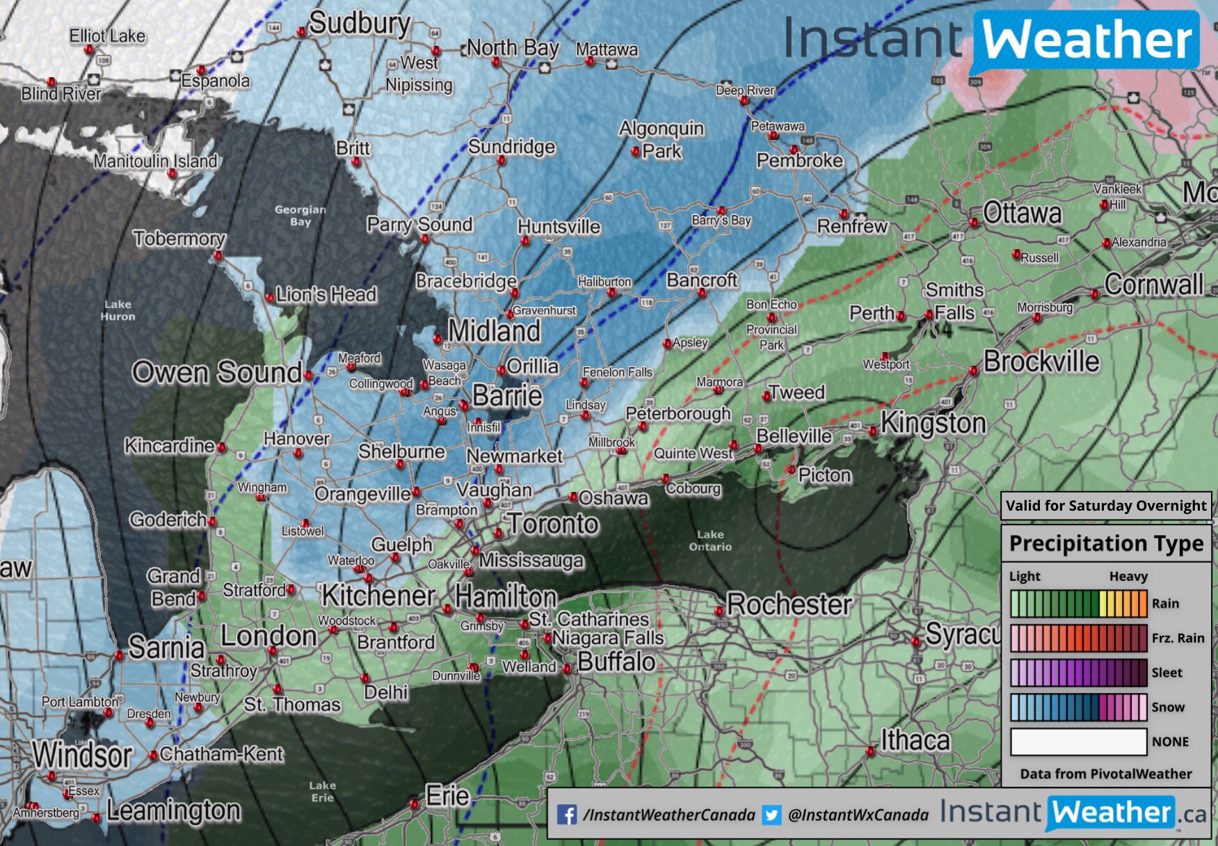 Winter Storm to Impact Cental and Eastern Ontario This Weekend