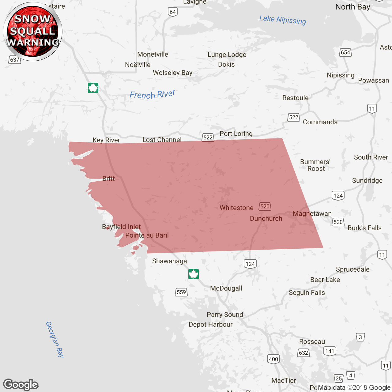 Snow Squall Warning Issued