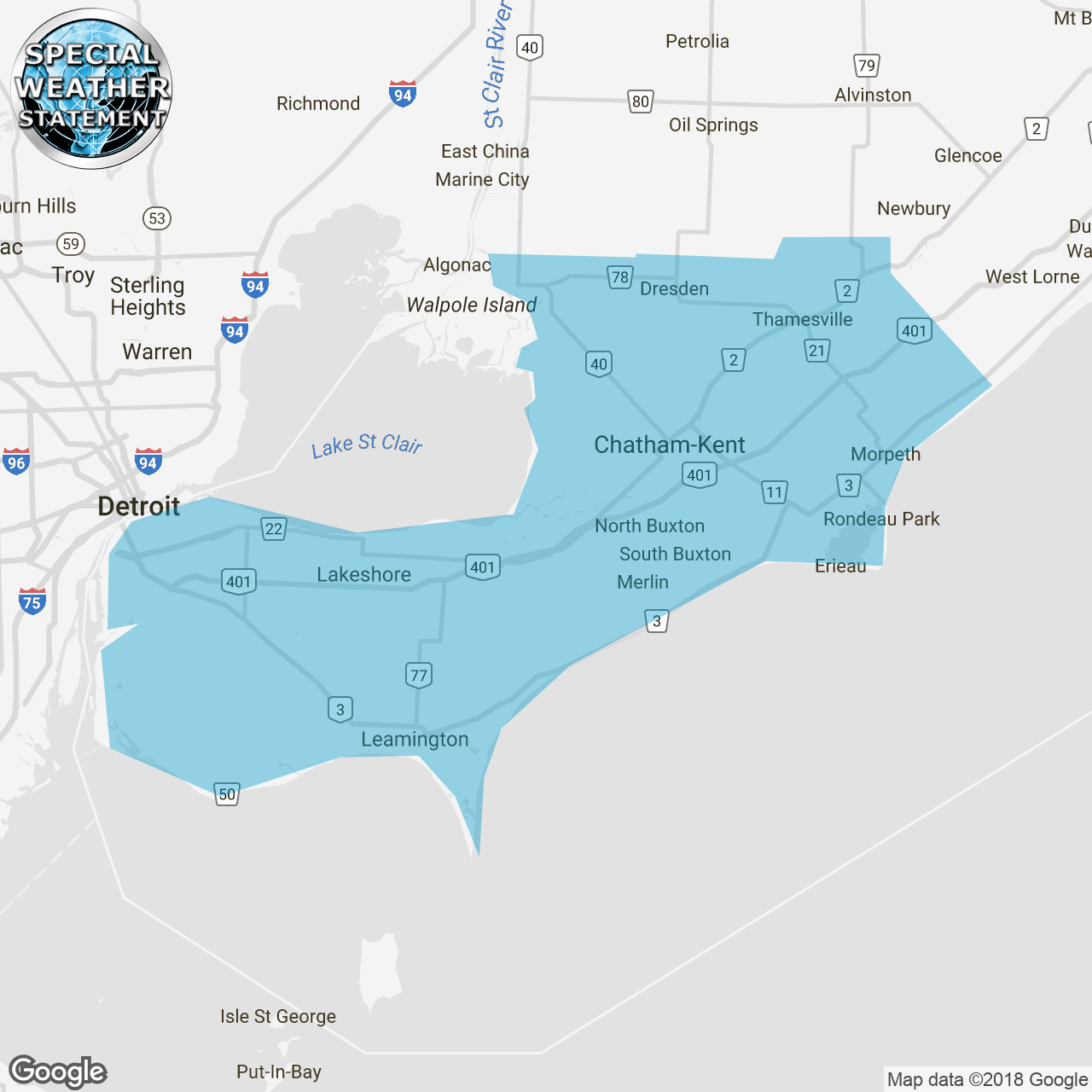 Special Weather Statement Issued