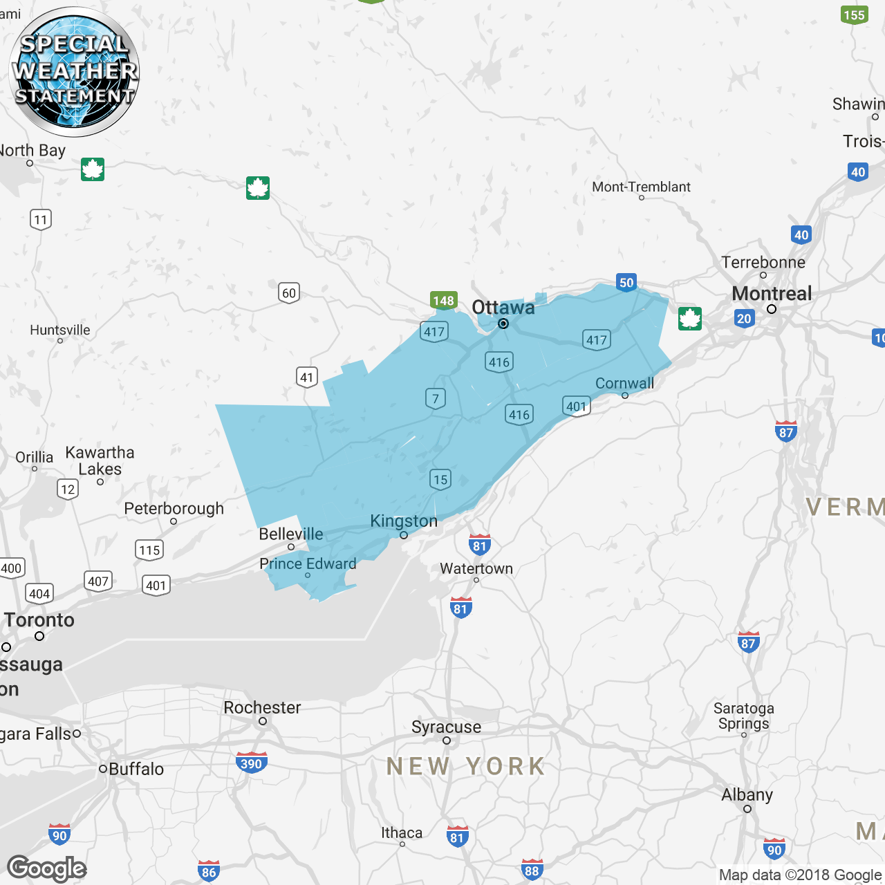 Special Weather Statement Issued