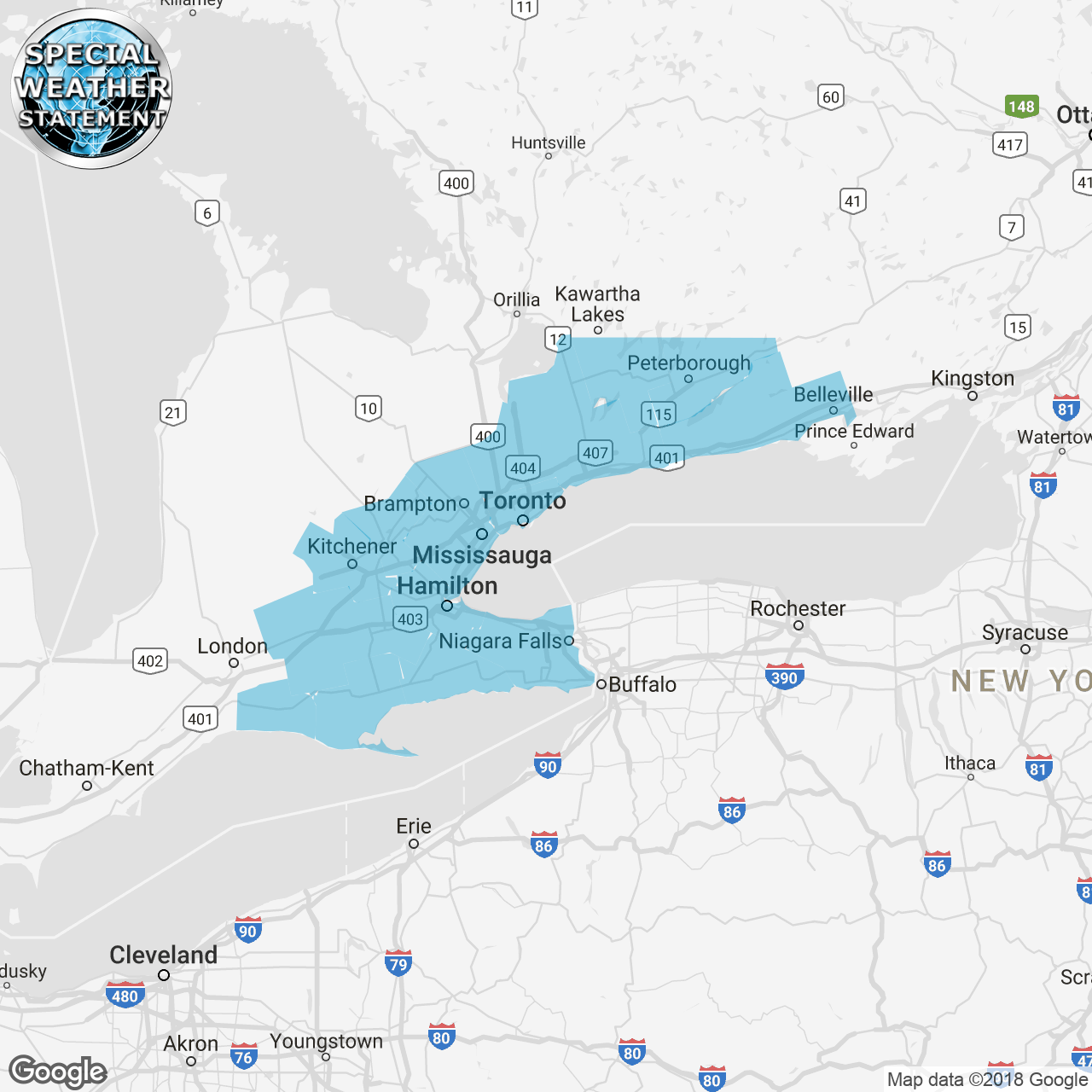 Special Weather Statement Issued