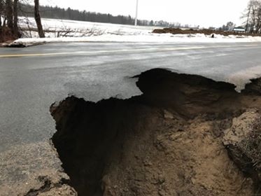 Dangerous Road Erosion Recognized Just In Time By Phil B. In Port ...