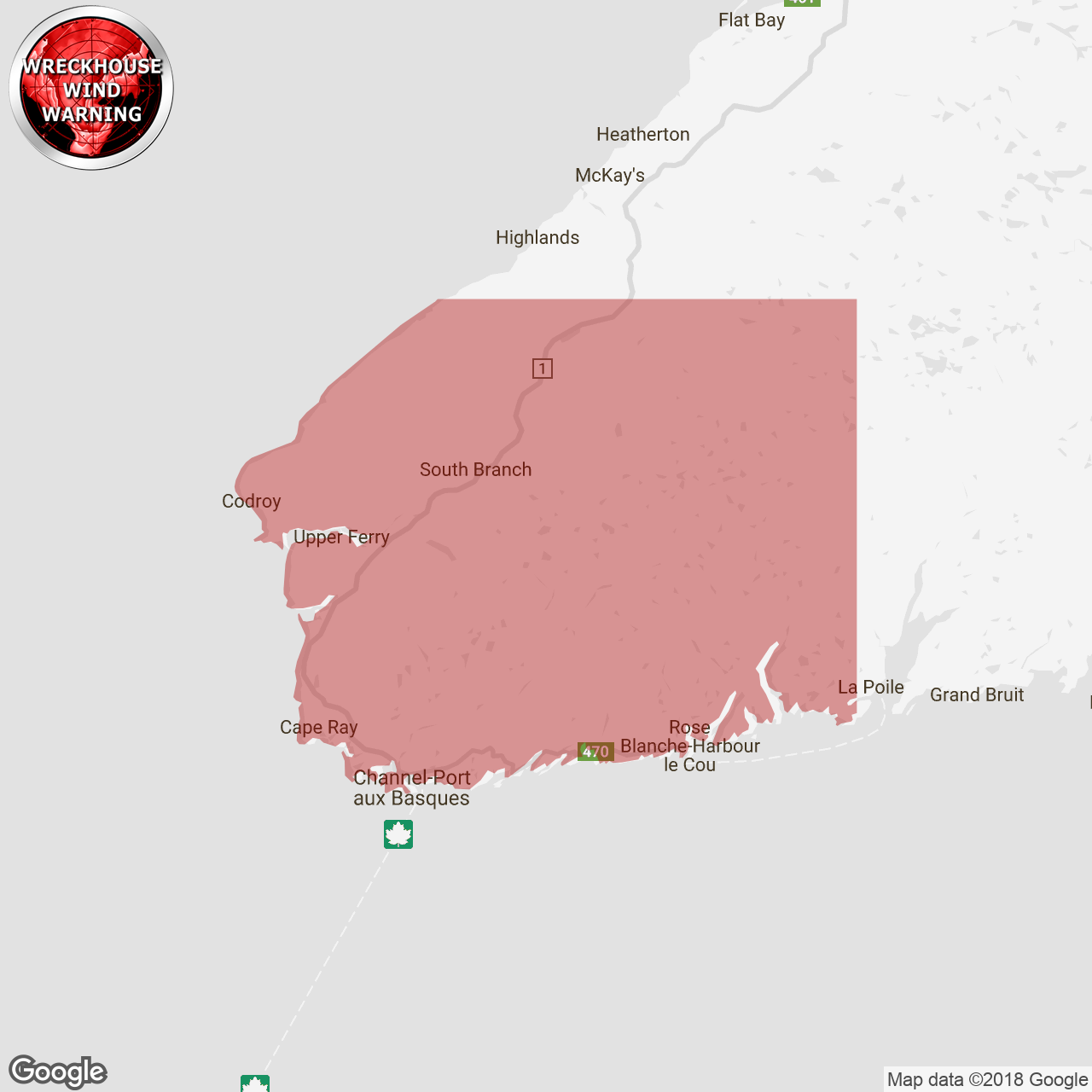 Wreckhouse Wind Warning Issued