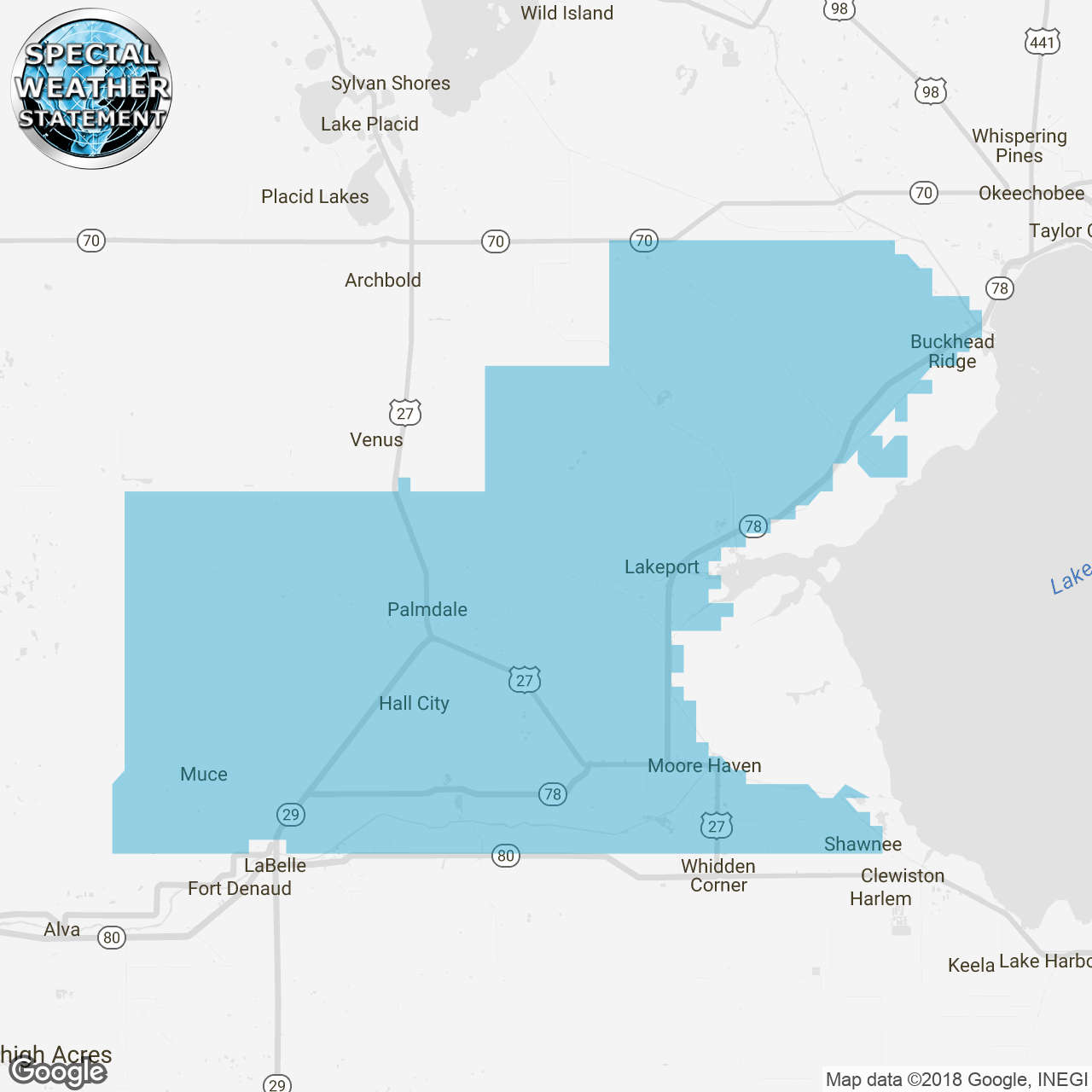 Special Weather Statement Issued