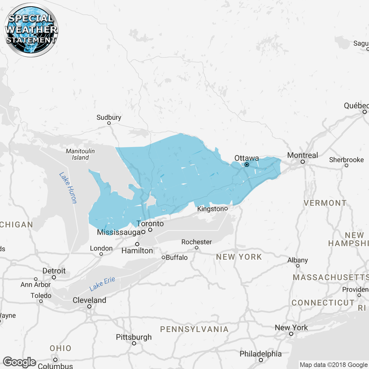 Special Weather Statement Issued