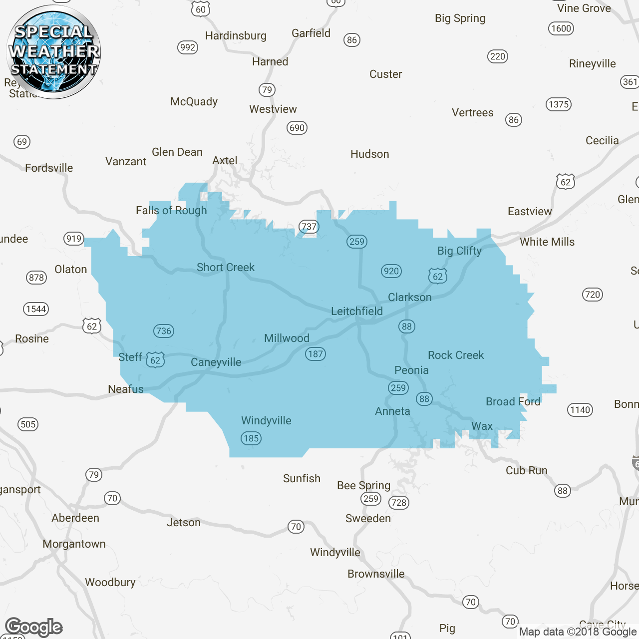 Special Weather Statement Issued