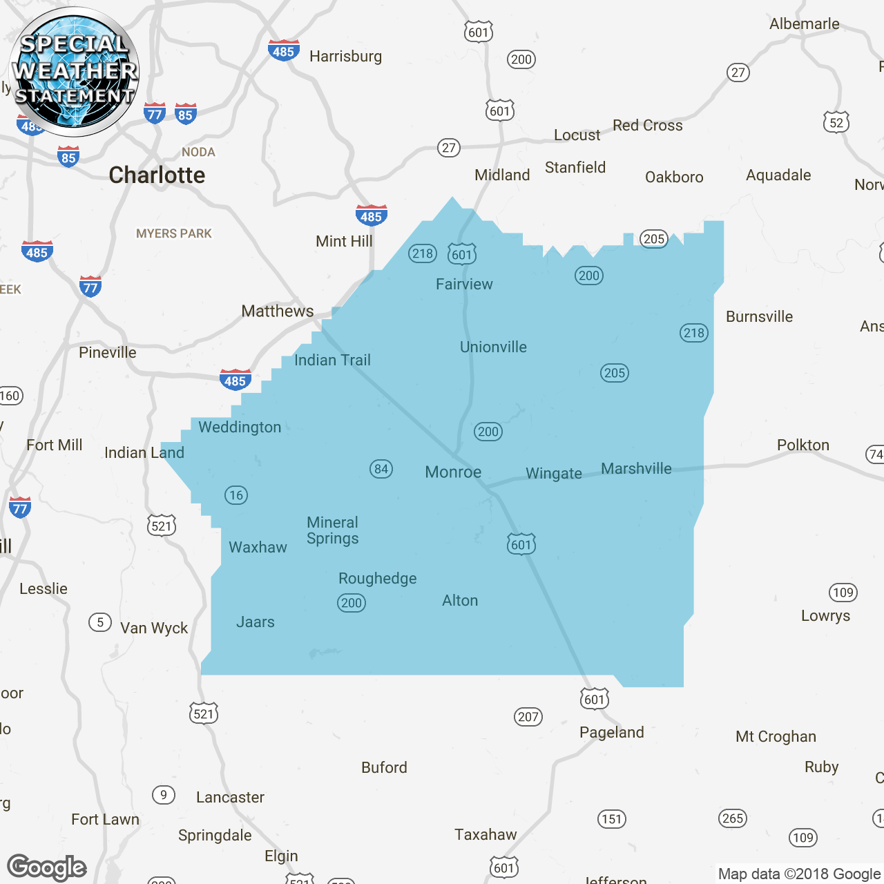 Special Weather Statement Issued