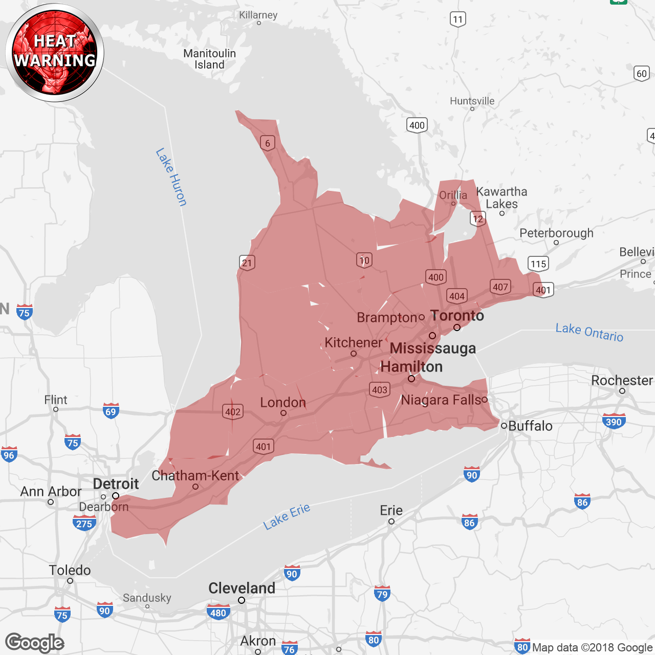Heat Warning Continued