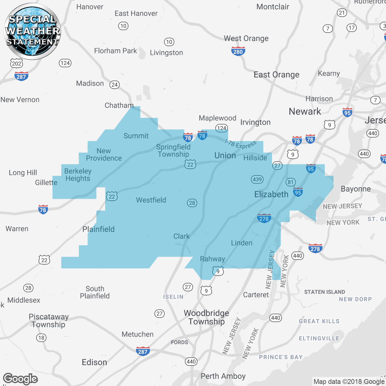 Special Weather Statement Issued