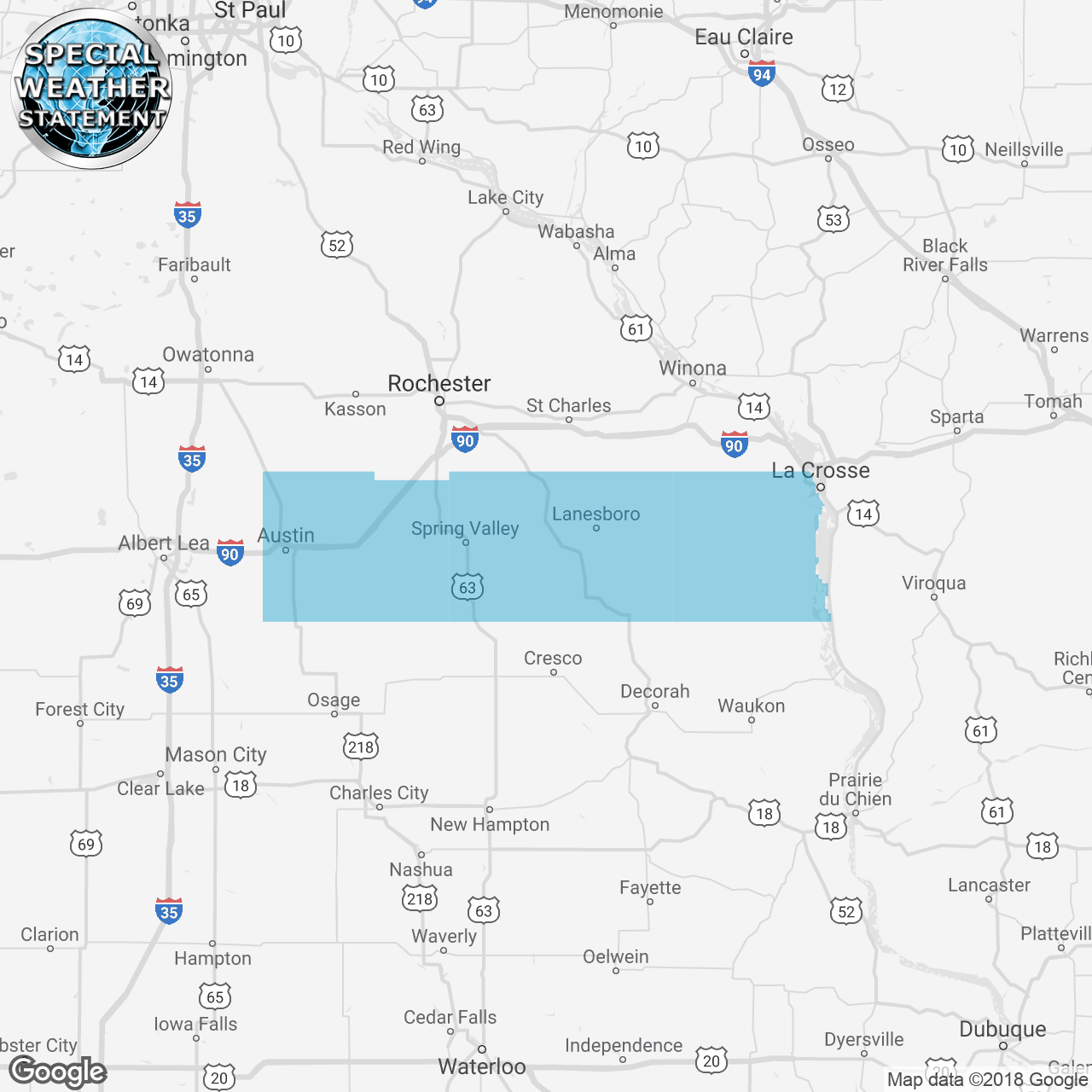 Special Weather Statement Issued