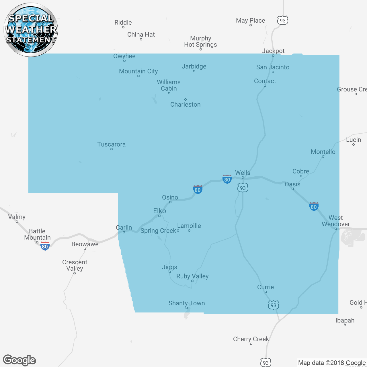 Special Weather Statement Issued