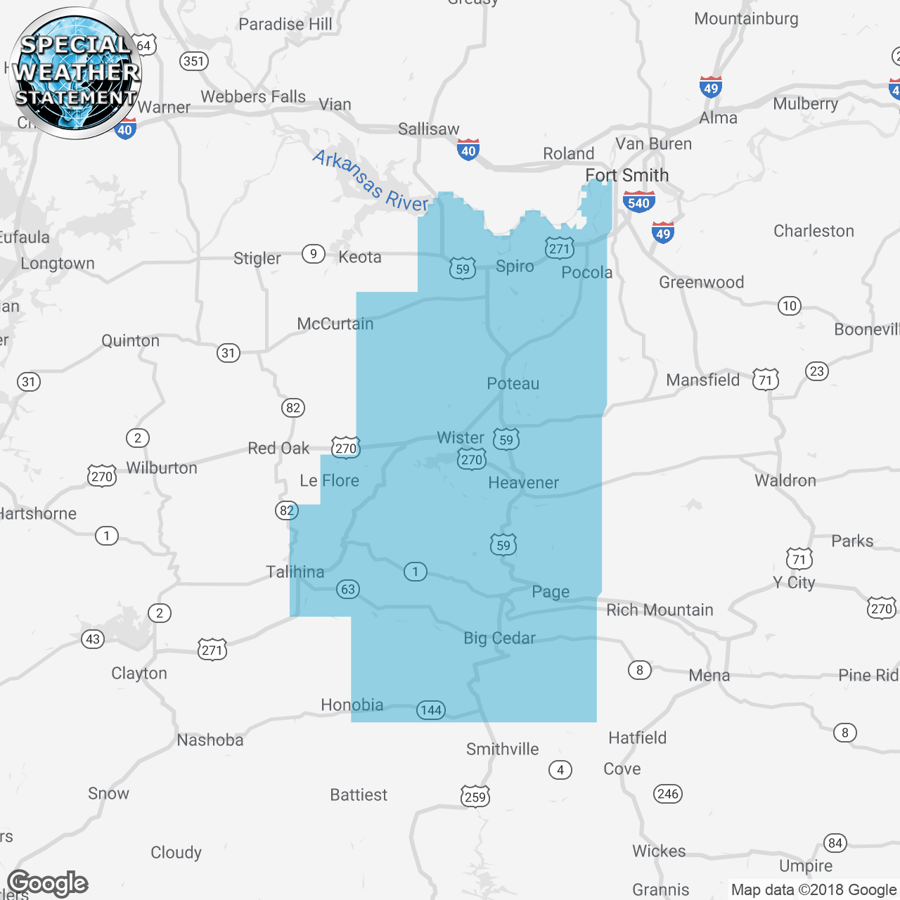 Special Weather Statement Issued