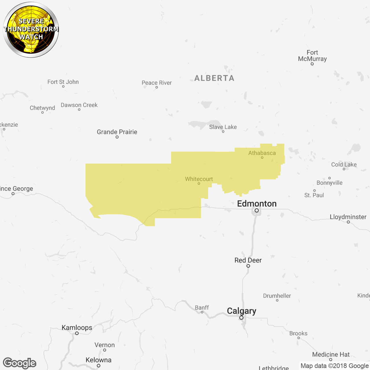 Severe Thunderstorm Watch Issued