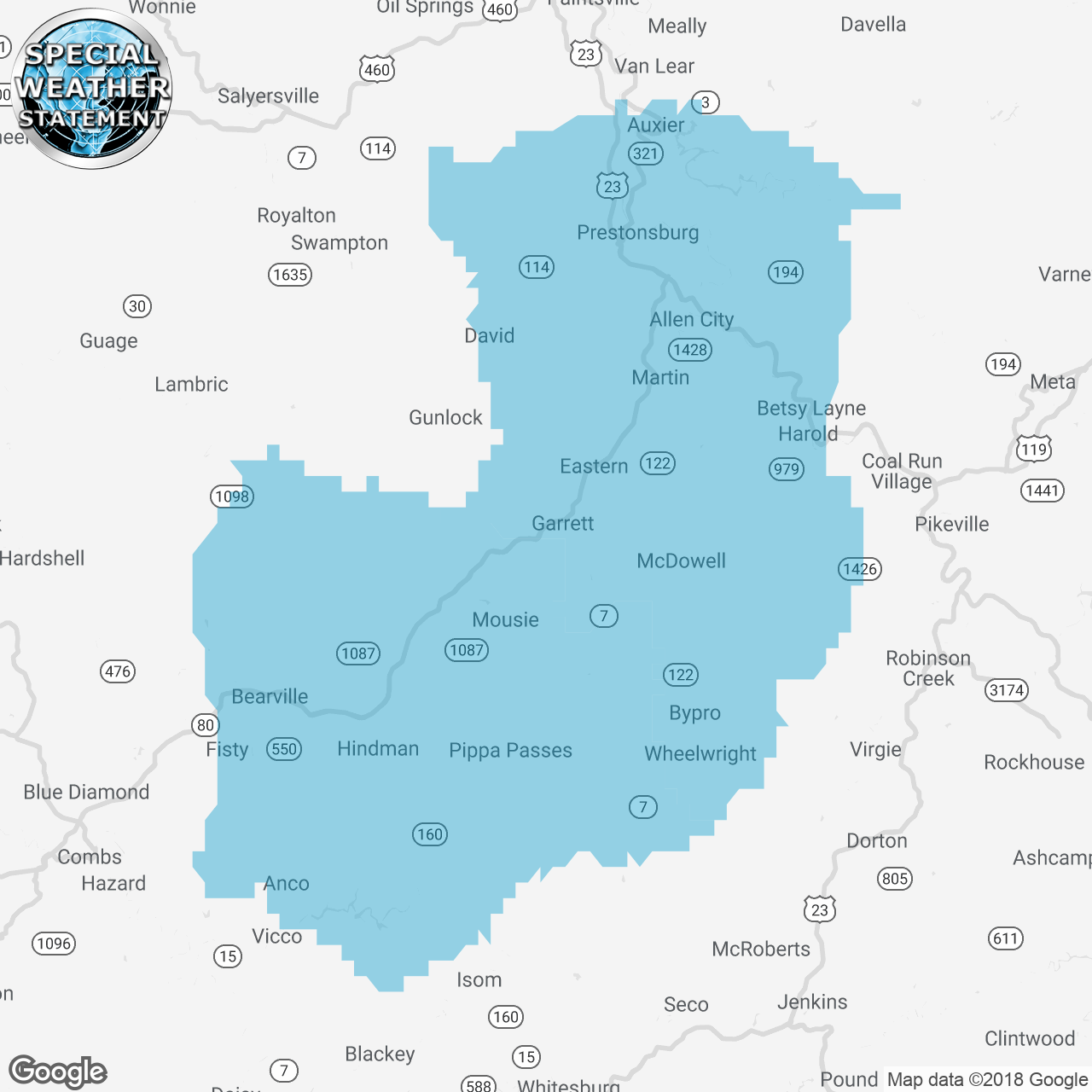 Special Weather Statement Issued