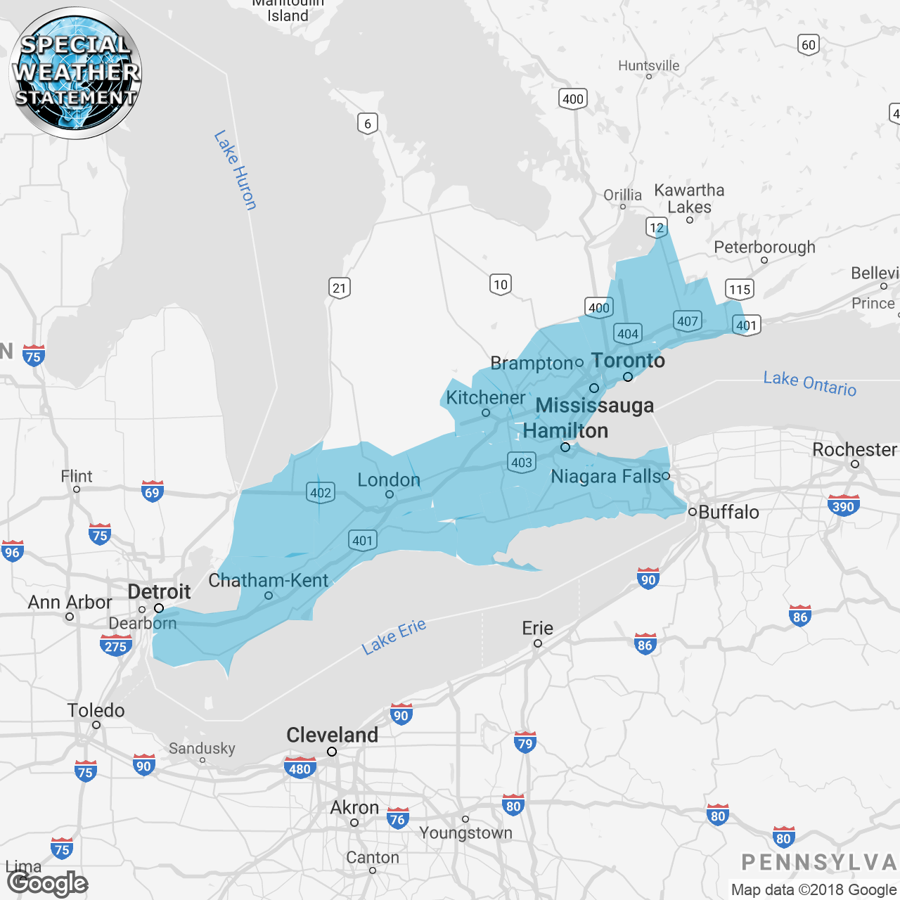 Special Weather Statement Issued