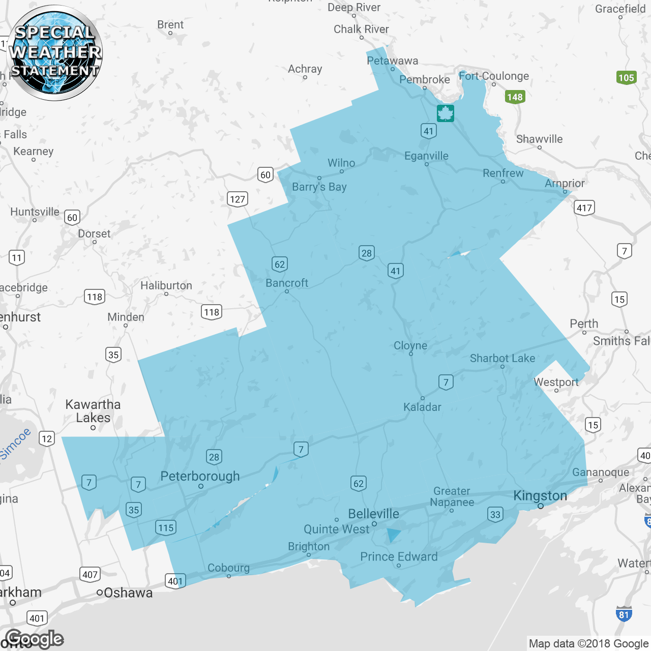 Special Weather Statement Issued