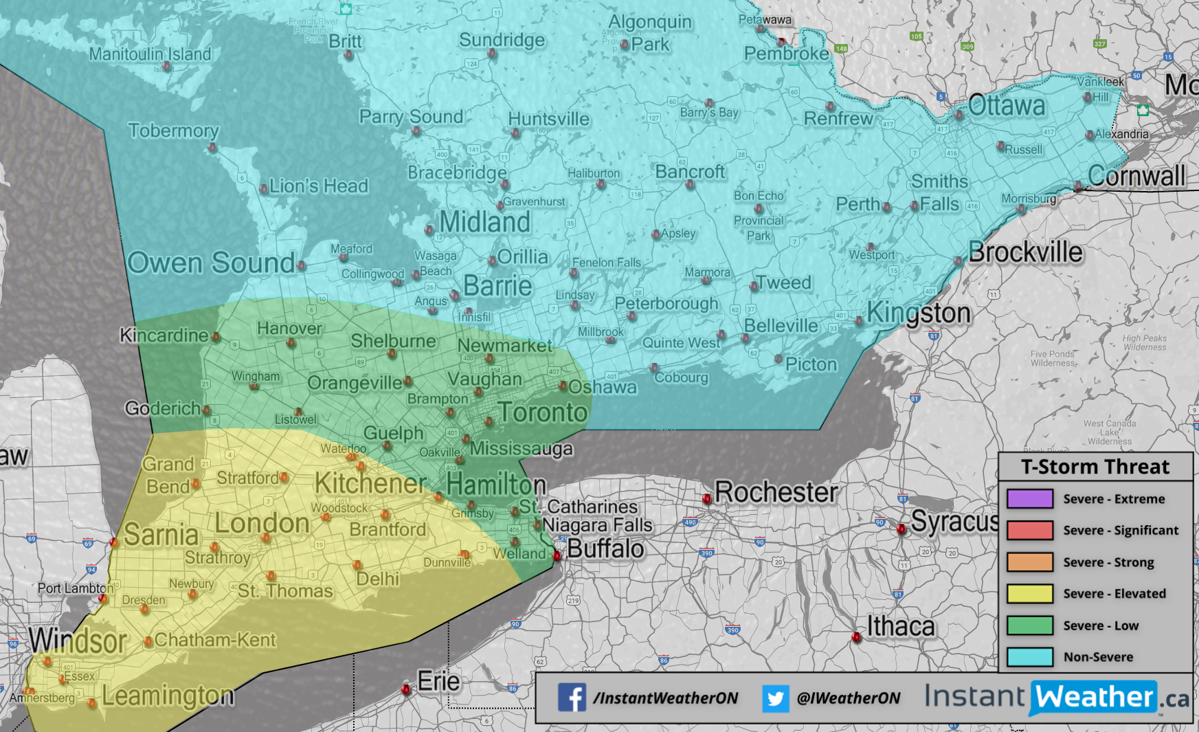 Elevated Severe Thunderstorm Risk Possible in Southwestern Ontario ...