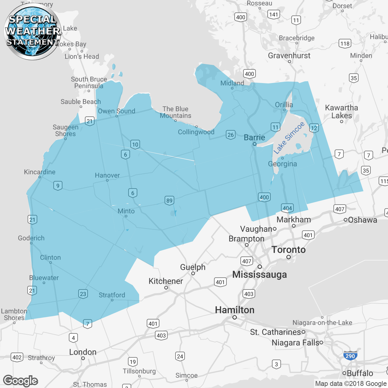 Special Weather Statement Issued