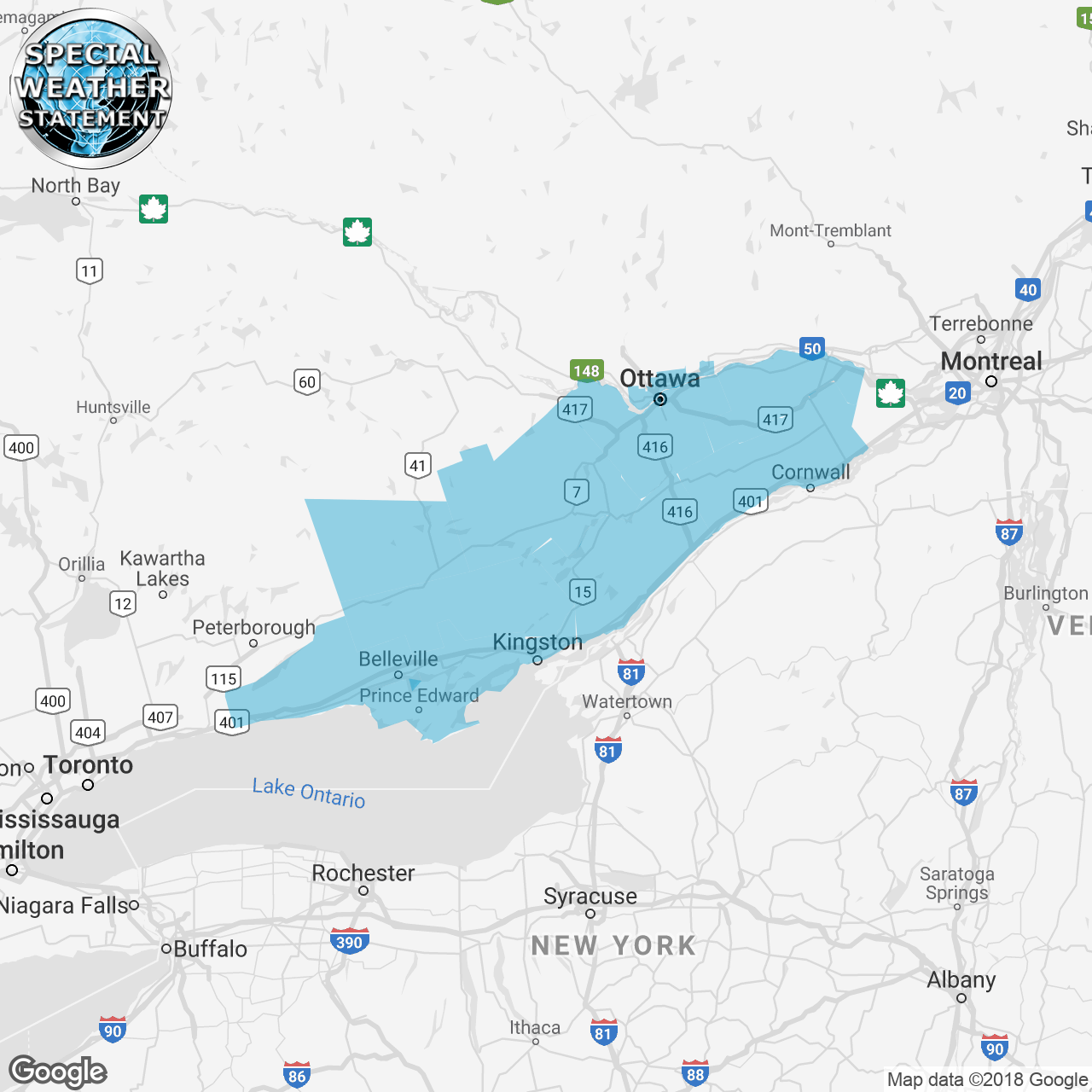 Special Weather Statement Issued