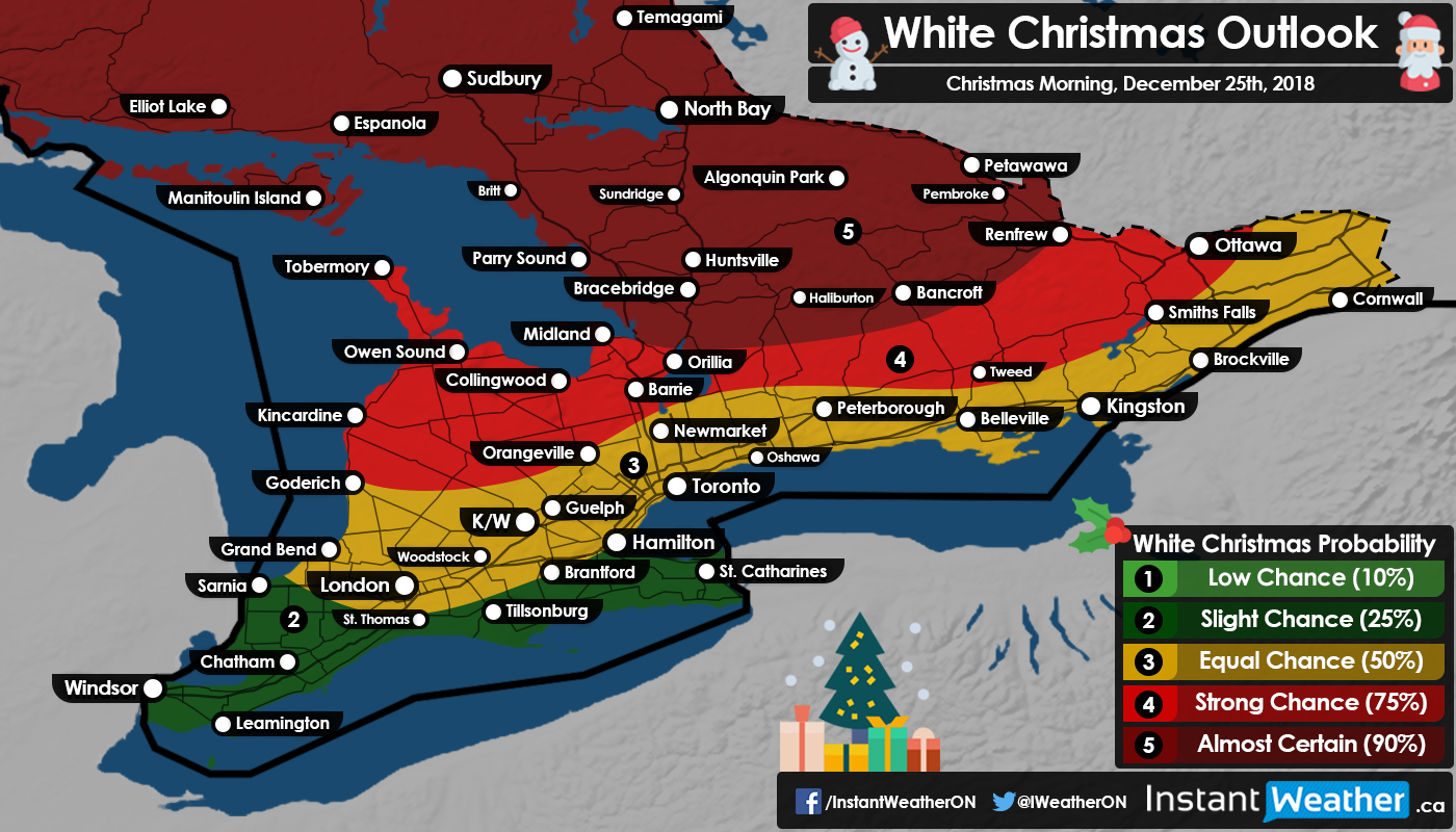 White Christmas Forecast: Lake Effect Snow and Snow From a Weak System ...