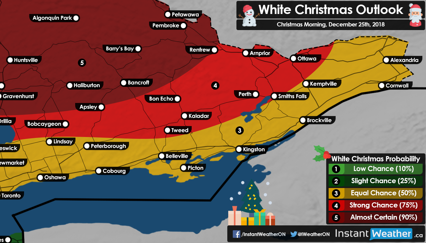 White Christmas Forecast: Lake Effect Snow and Snow From a Weak System ...
