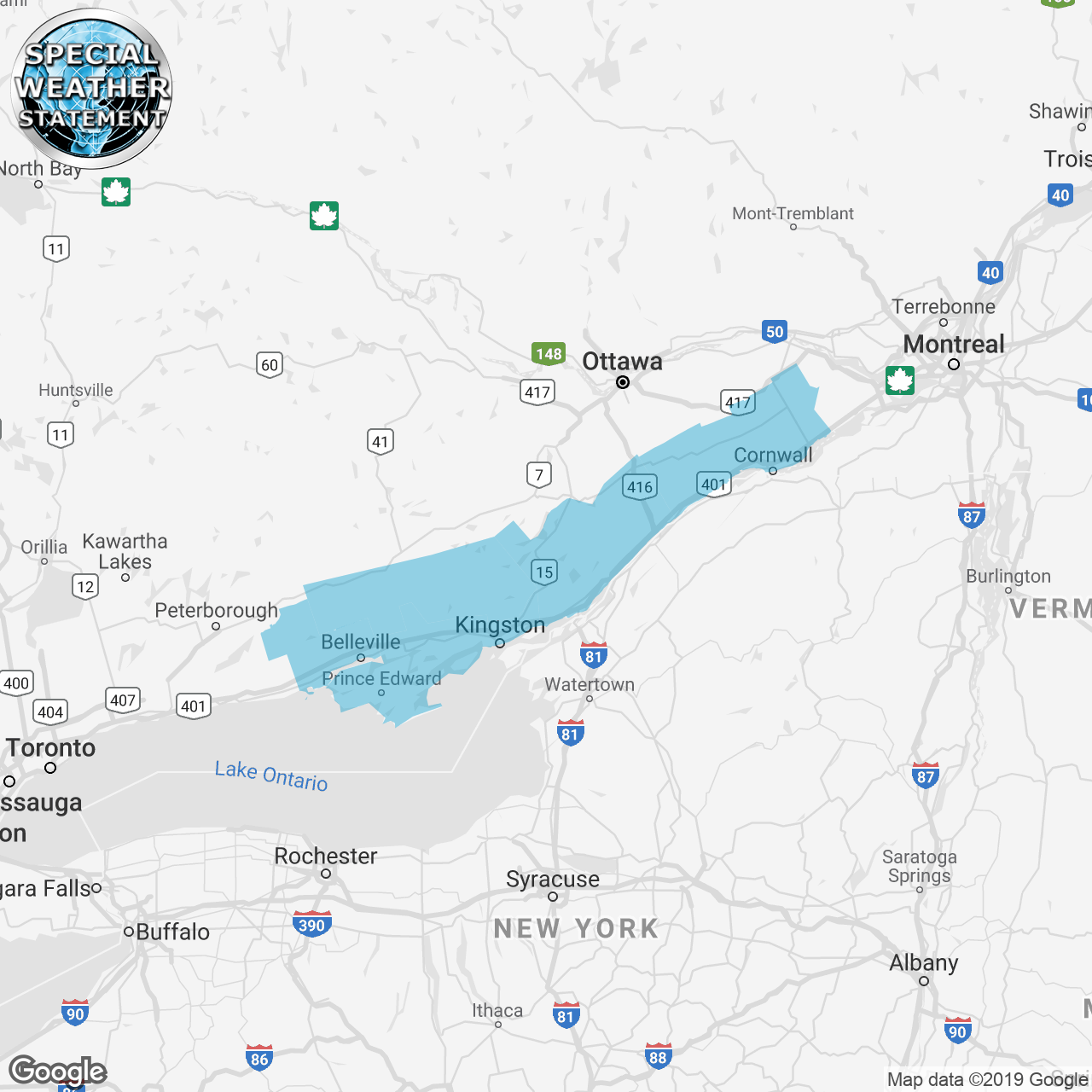 Special Weather Statement Issued