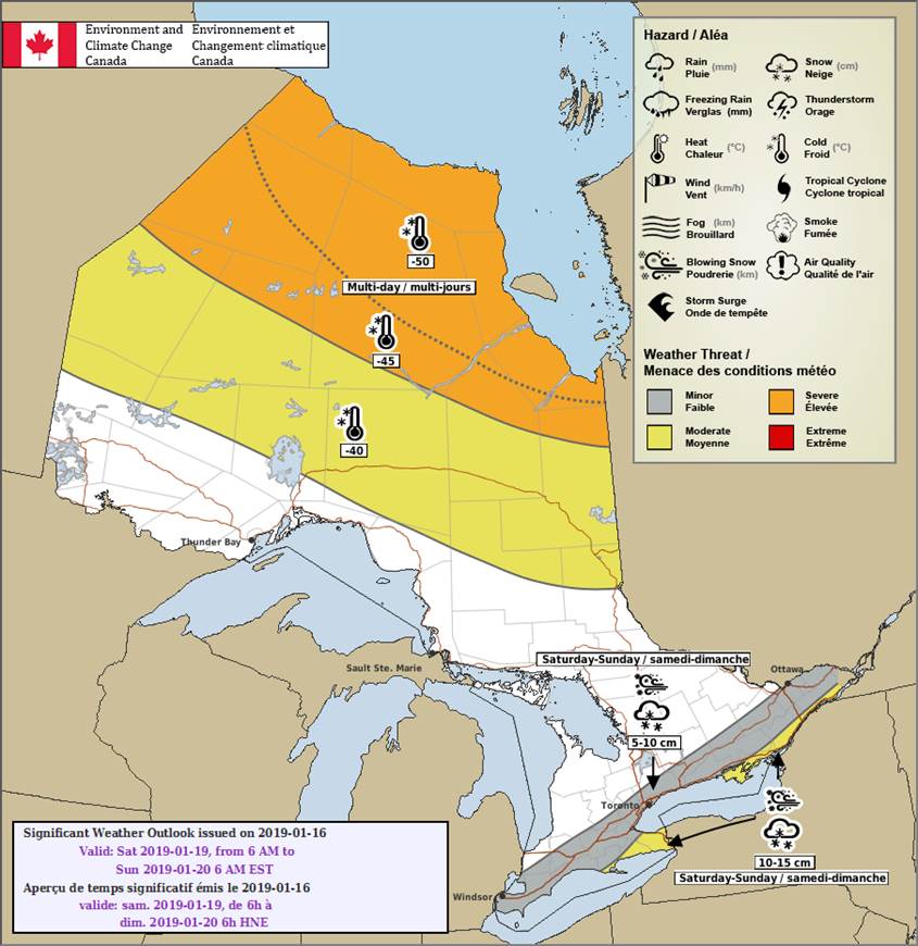 US Weather Service Issues 'Winter Storm Watch' Just South of Ontario ...