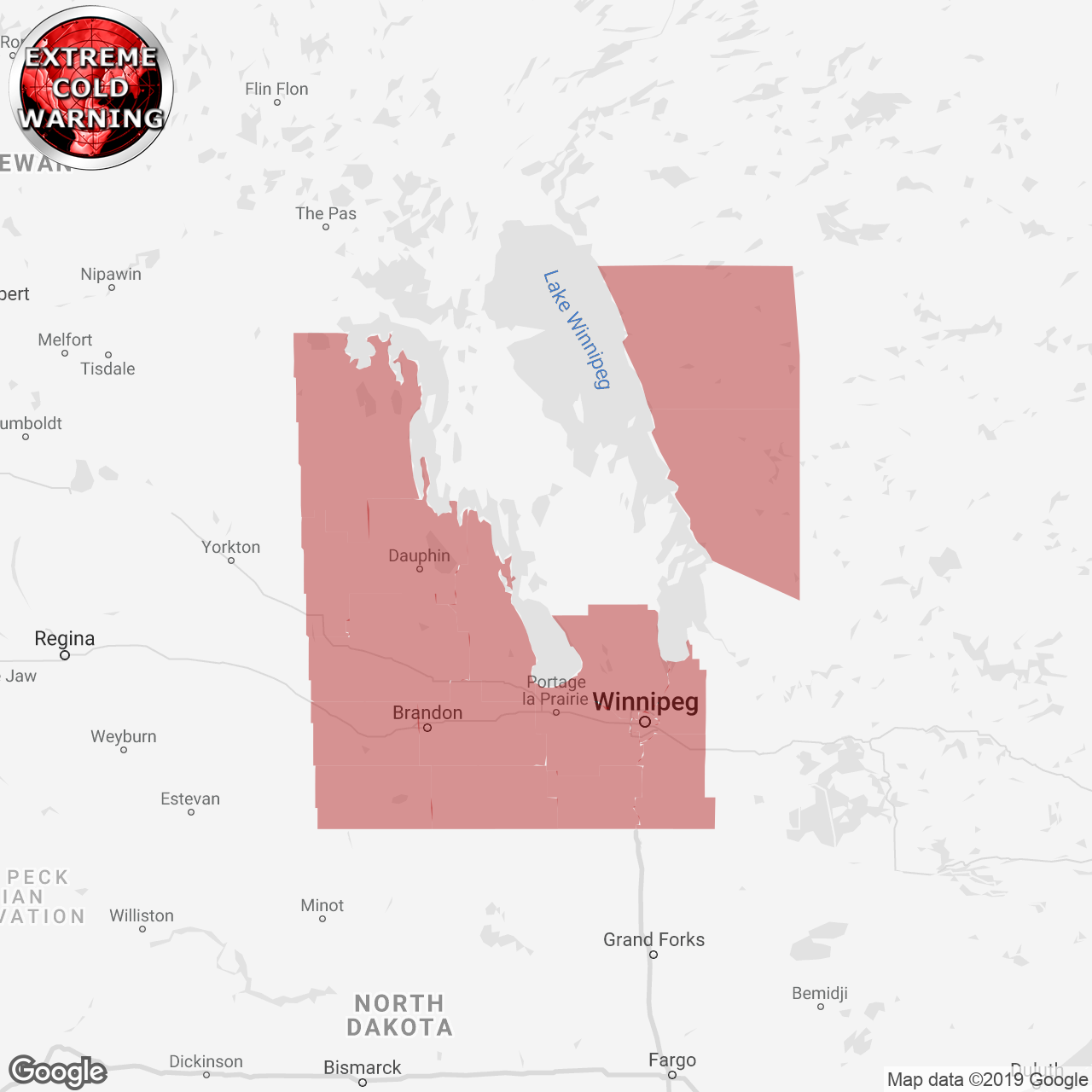Extreme Cold Warning Issued
