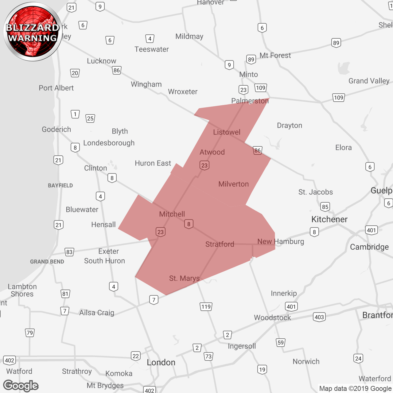 Blizzard Warning Issued Blizzard Warning Issued