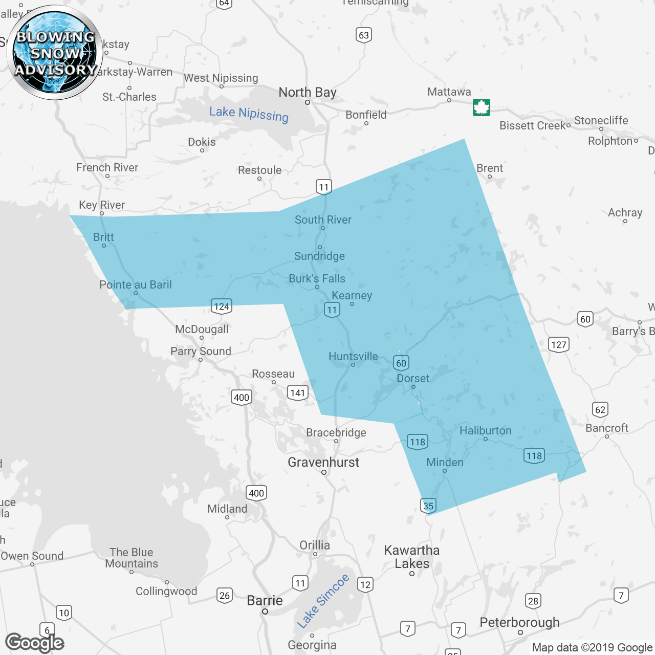 Blowing Snow Advisory Issued
