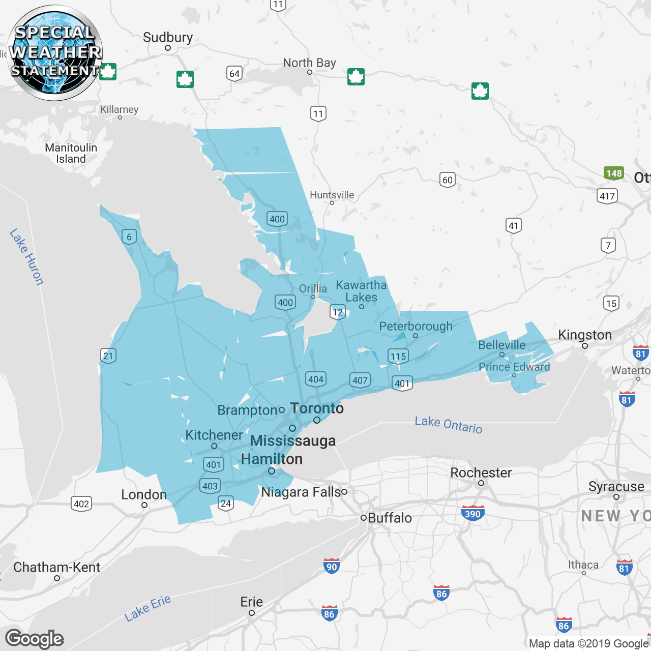 Special Weather Statement Issued