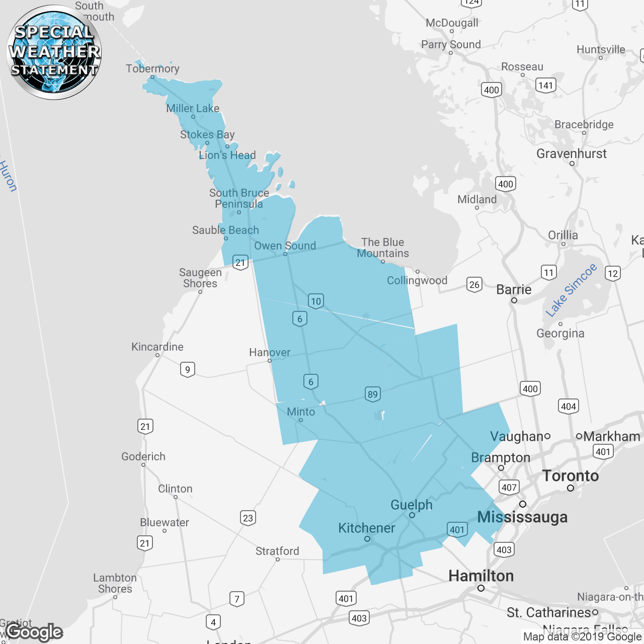 Special Weather Statement Issued