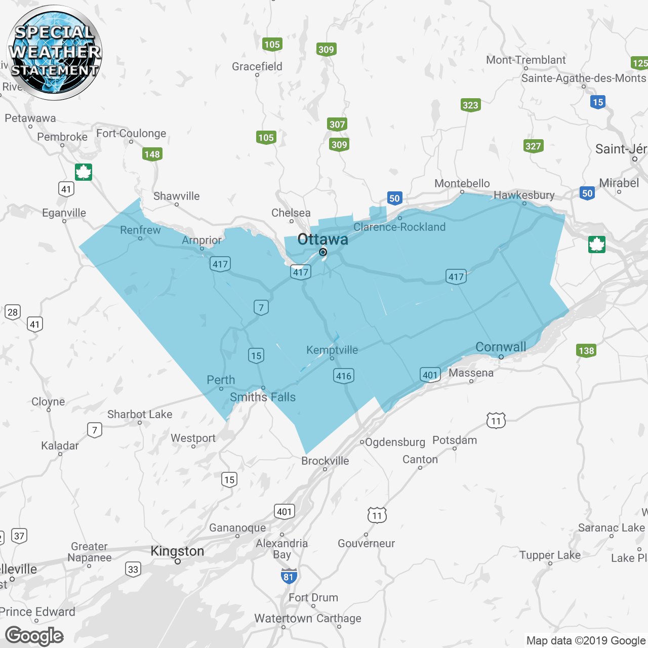 Special Weather Statement Issued