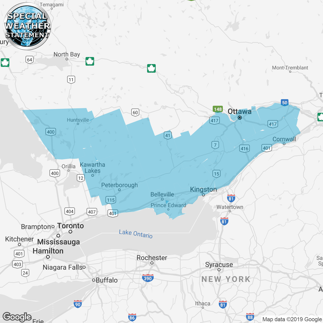 Special Weather Statement Issued