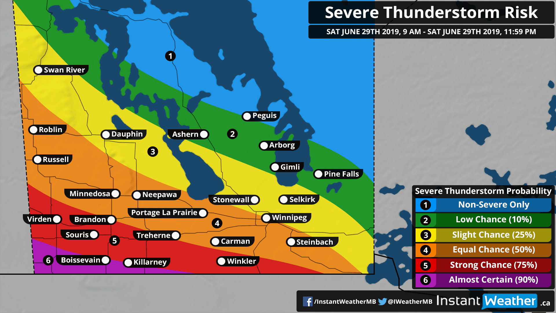 SEVERE THUNDERSTORM RISK Today & Tonight for Large Hail 2-5cm, Damaging ...