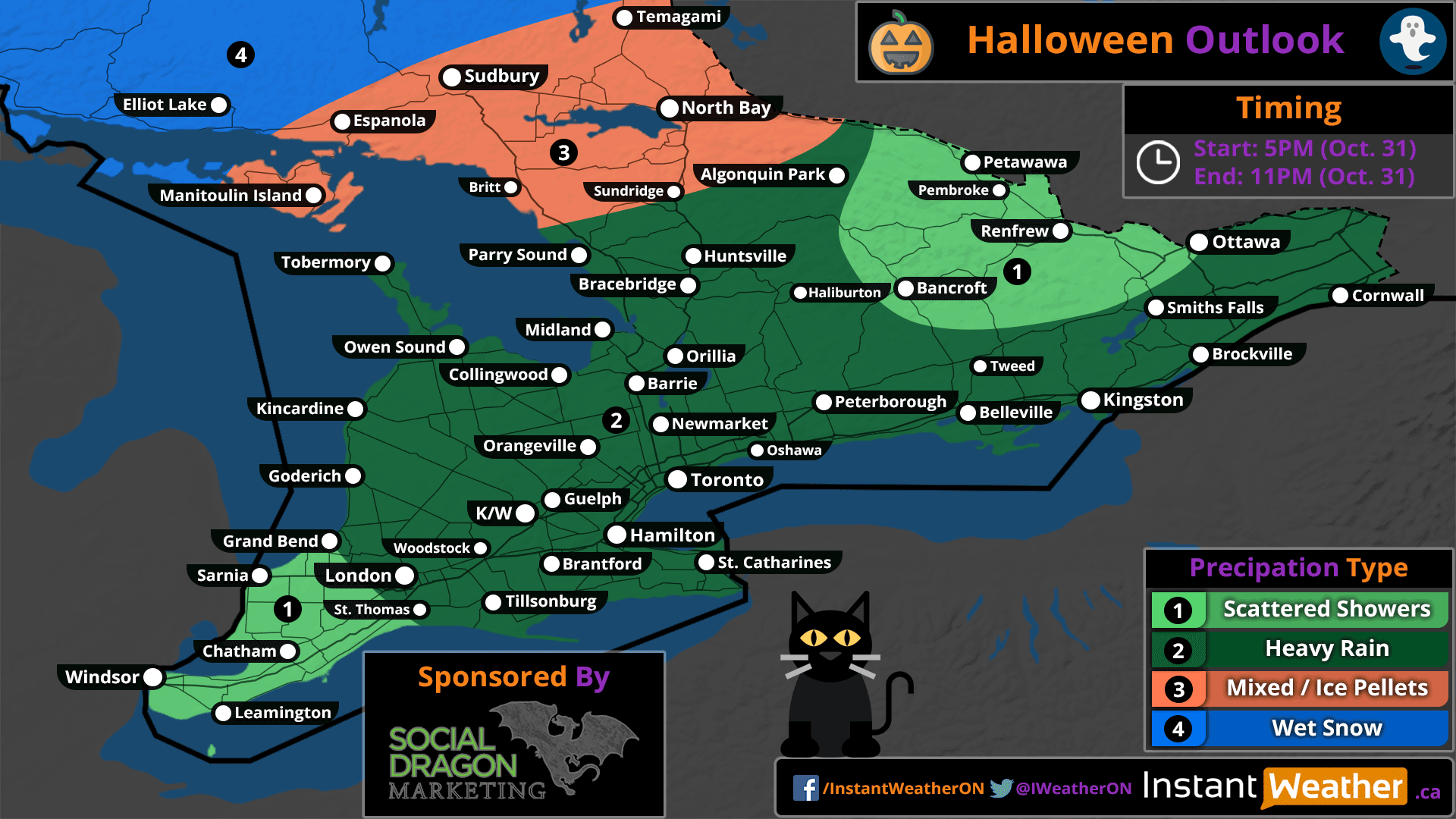 Halloween Forecast: A Spooky Soaking for Southern Ontario on Halloween ...