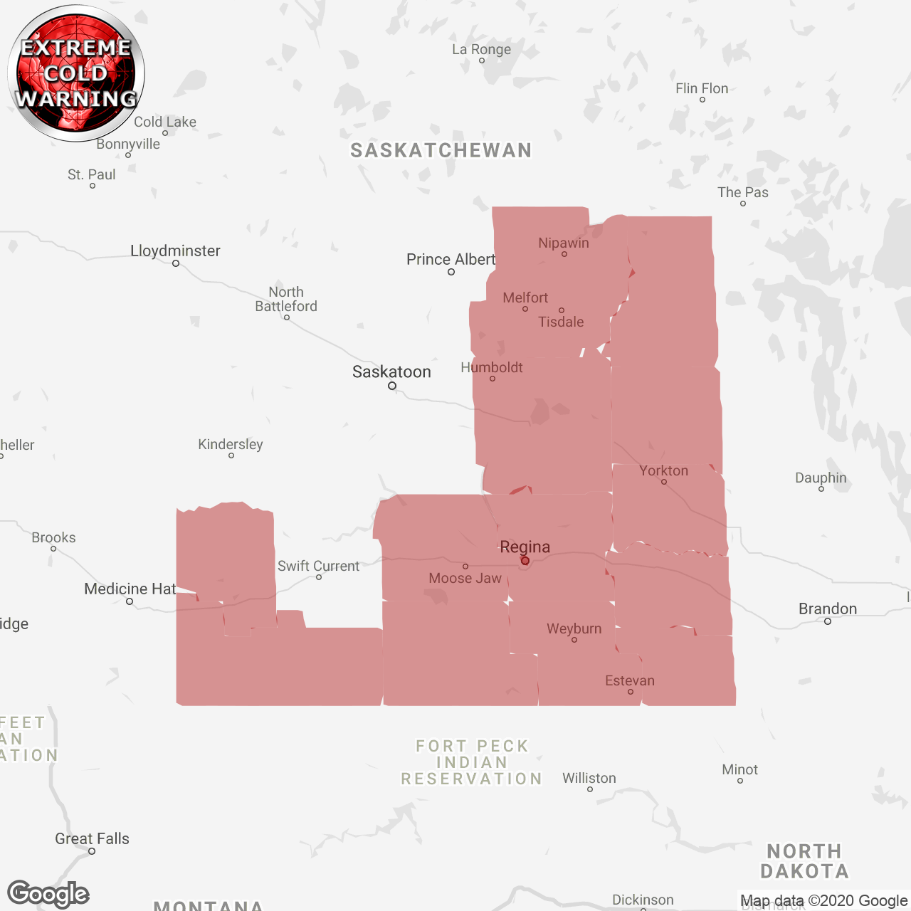 Extreme Cold Warning Issued