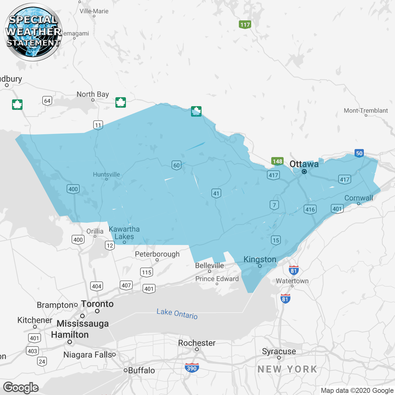 Special Weather Statement Issued