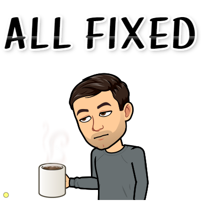 ALL FIXED!