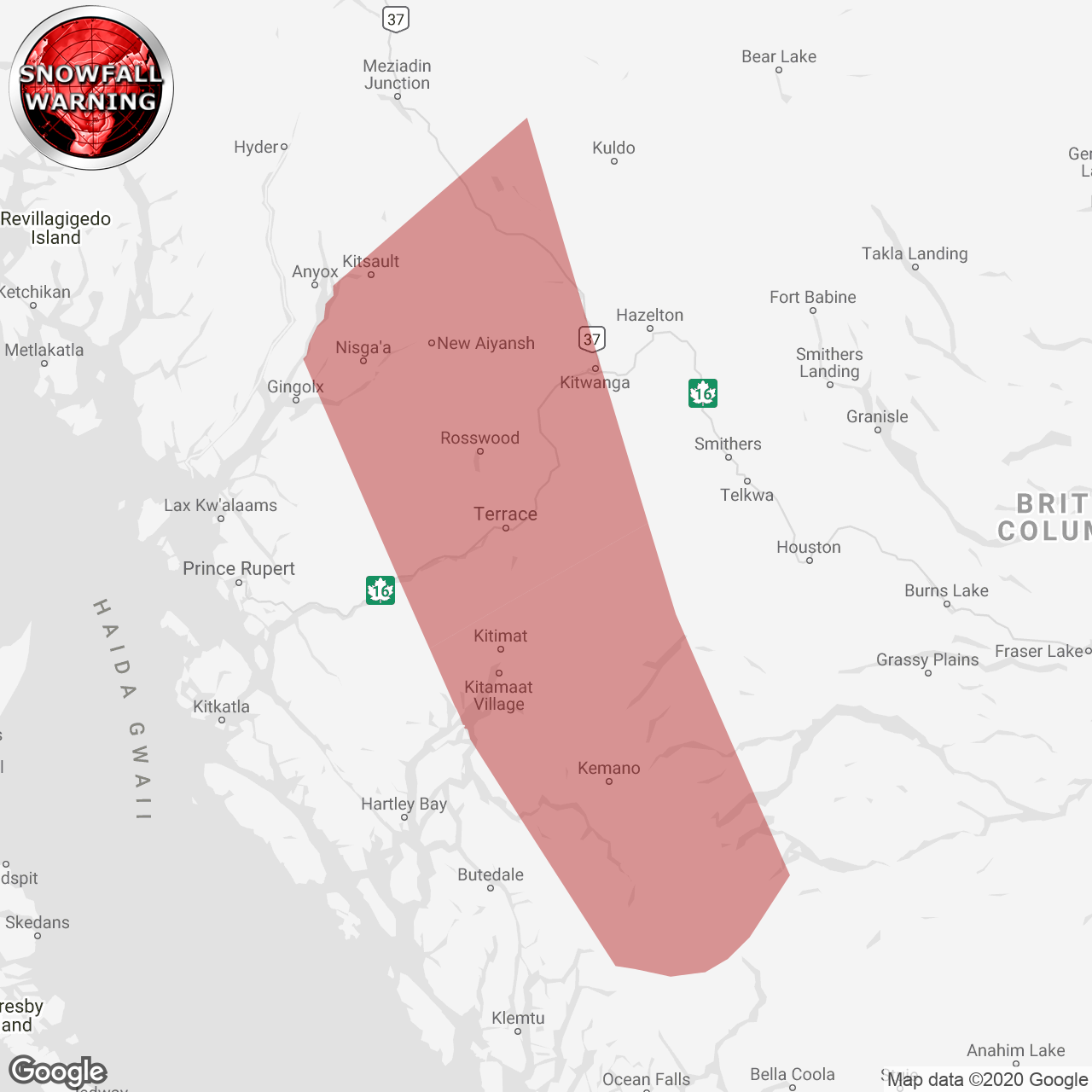 Snowfall Warning Issued