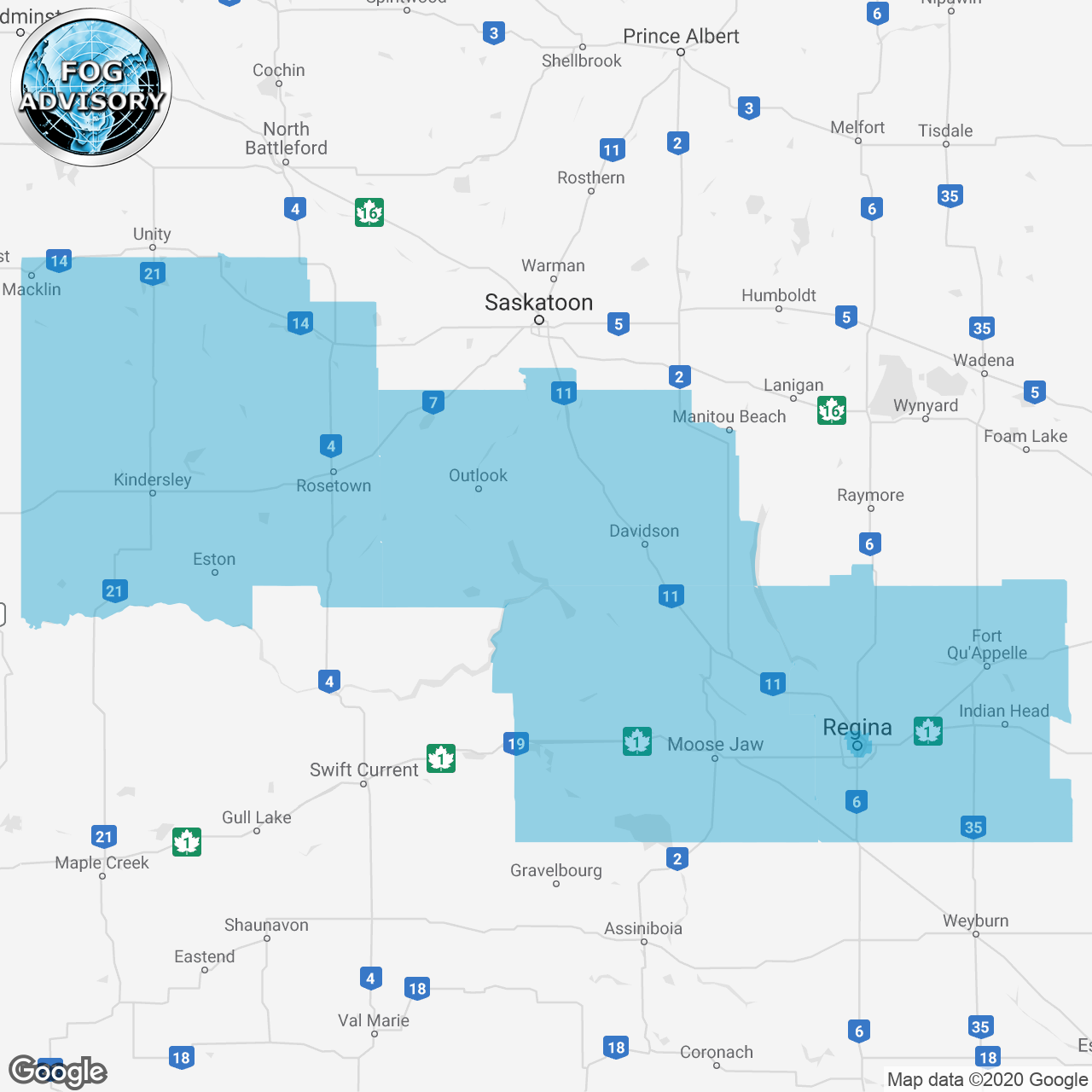 Fog Advisory Continued