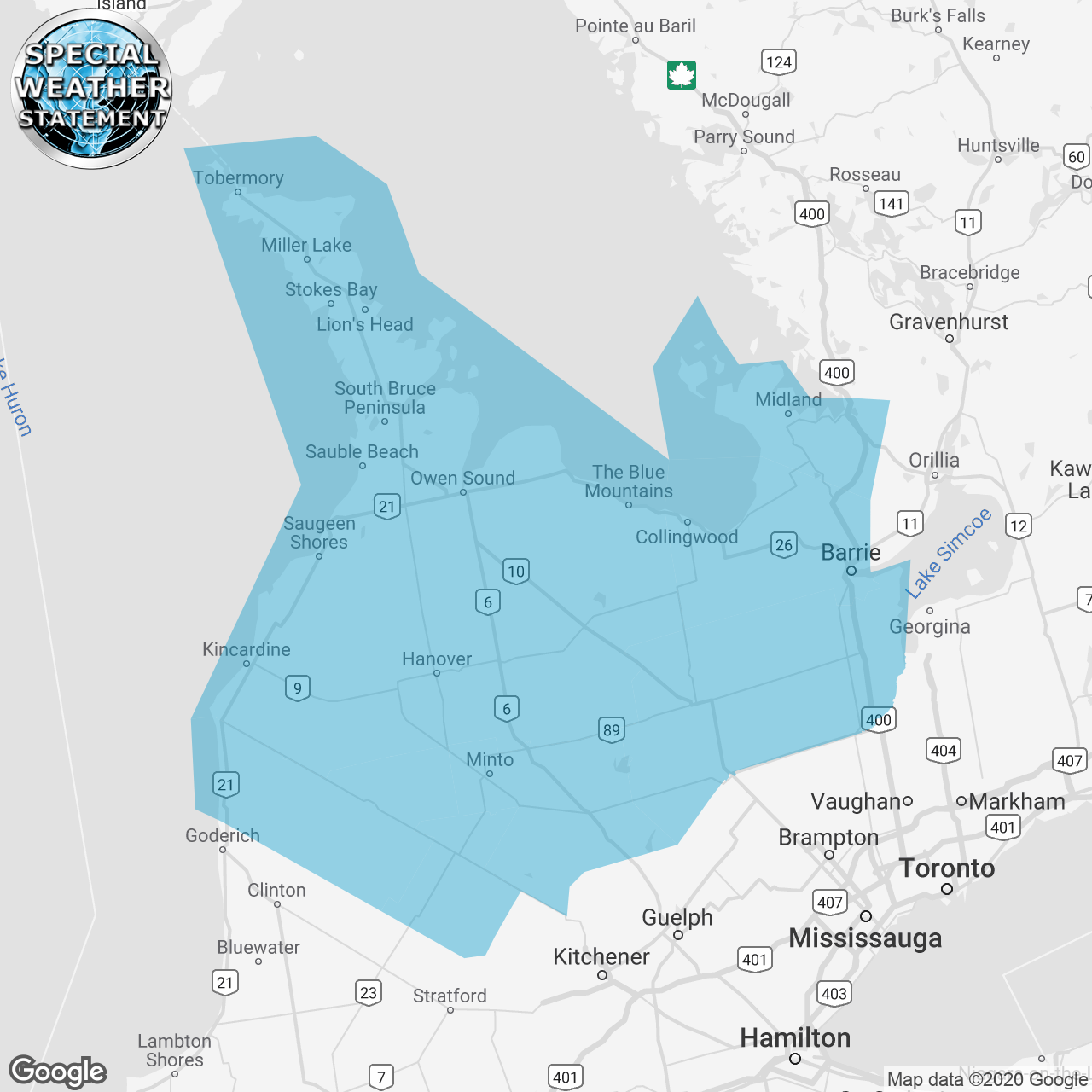 Special Weather Statement Issued