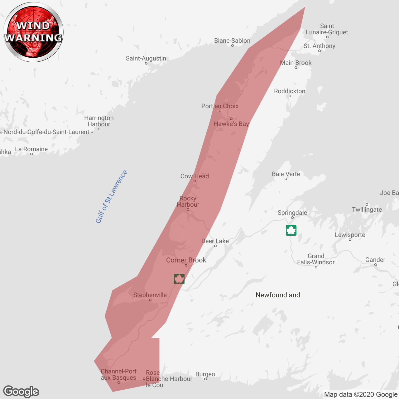 Wind Warning Continued