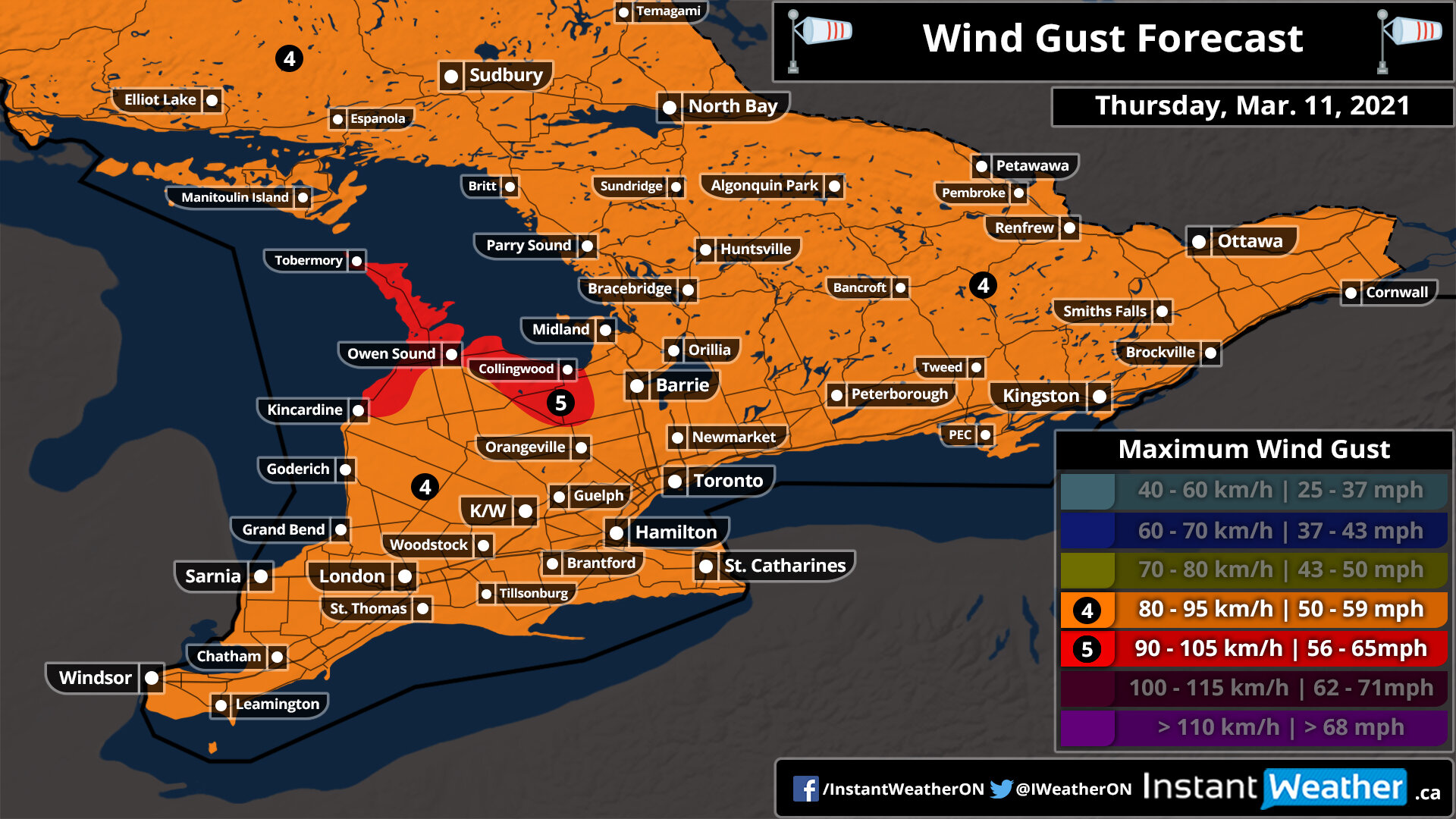 Widespread Wind Storm Likely & Marginal (Low) Risk For Severe ...